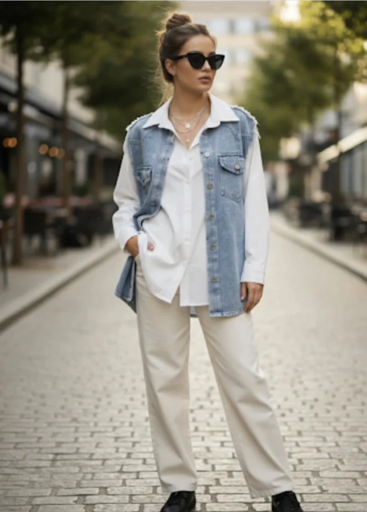 23+ Stylish Denim Shirt Outfits You'll Want to Copy - The Costume Hunt